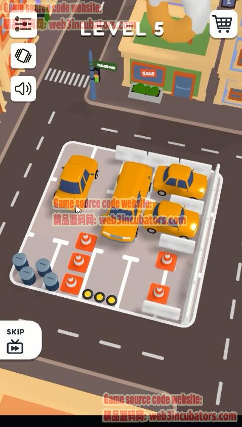 3d挪车碰碰车 Unity游戏源码 3d Parking Bumper Car Unity Game Source Code游戏源码 超级源码网