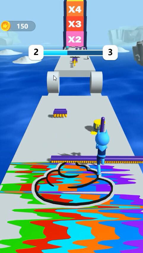 刷子涂涂乐 刷墙涂色跑酷 带unity模型工程 游戏源码 laya 非逆向Brush TuTu Le Brush Wall Tu Color Parkour with Unity Model ...