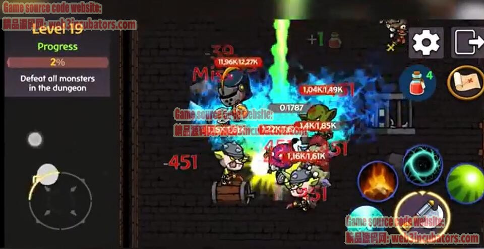 地牢与小妖精攻占哥布林对战怪物Unity源码 Dungeon and Goblin Battle Against Monsters Unity Source Code游戏源码 - 超级源码网