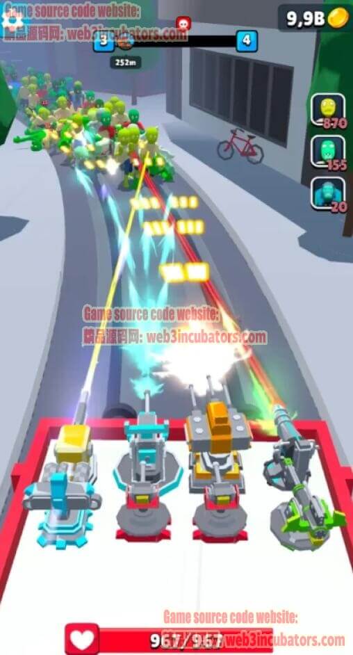 向僵尸开炮射击塔防unity游戏源码非逆向shoot At Zombies Tower Defense Unity Game Source Code Is Non Reverse游戏源码